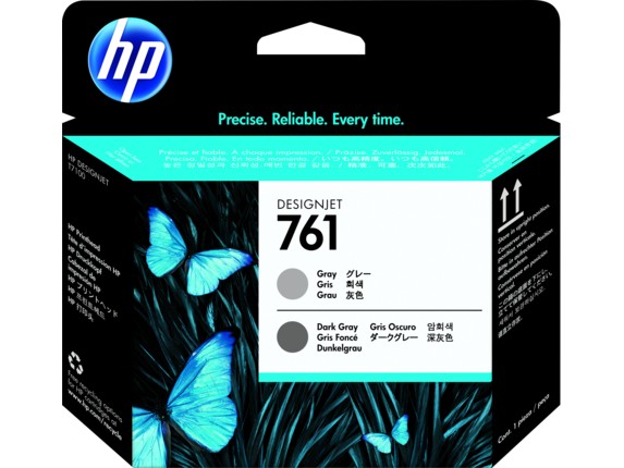 HP 761 Gray/Dark Gray DesignJet Printhead, CH647A Deals and Price ...