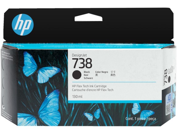 HP 738 130-ml Black DesignJet Ink Cartridge, 498N4A Deals and Price ...