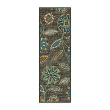 Maples Modern Floral Rectangular Indoor Rugs, One Size , Gray Best ...