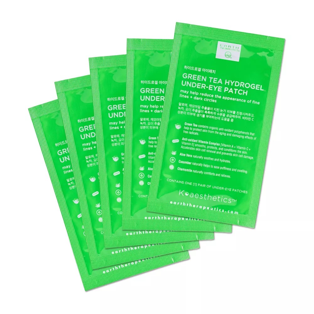 Earth Therapeutics Green Tea Undereye Hydrogel Patch, One Size ...