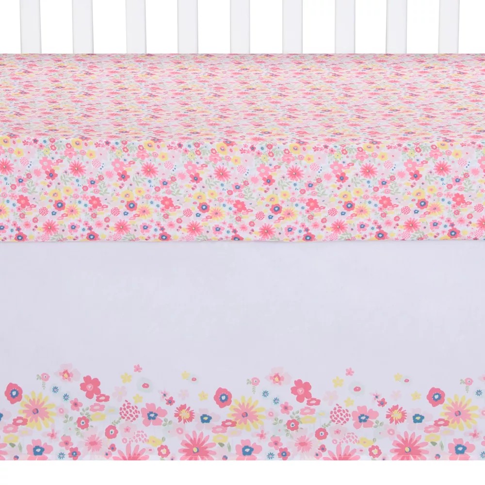 Sammy And Lou Floral Sprinkles 4-pc. Crib Bedding Set, One Size, Pink ...