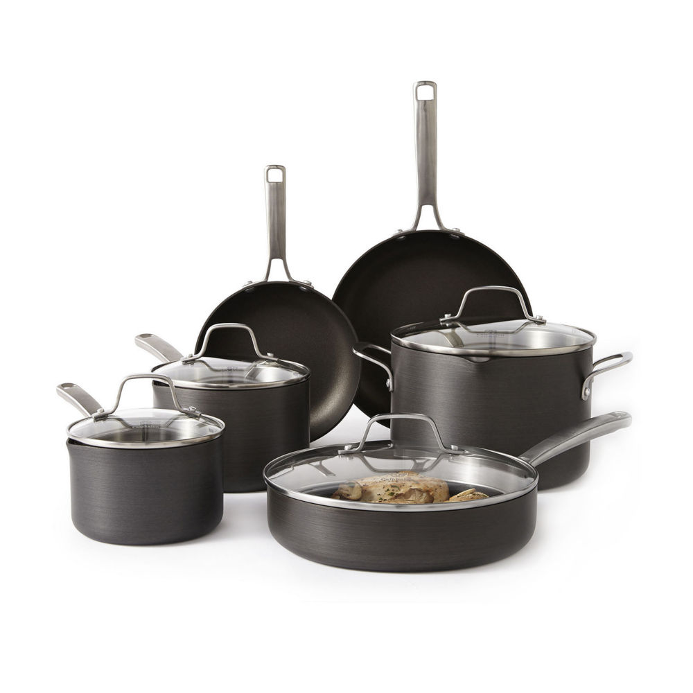 Calphalon Classic 10-pc. Hard-Anodized Nonstick Cookware Set, One Size ...