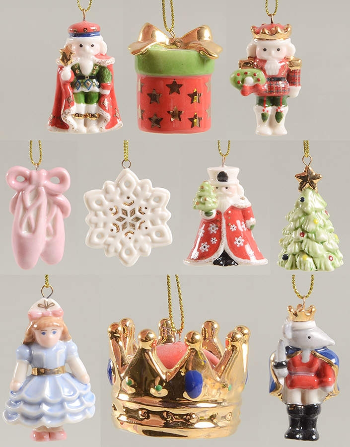 Lenox Nutcracker Ornament Tree Nutracker Ornaments - Set Of 10 - With ...