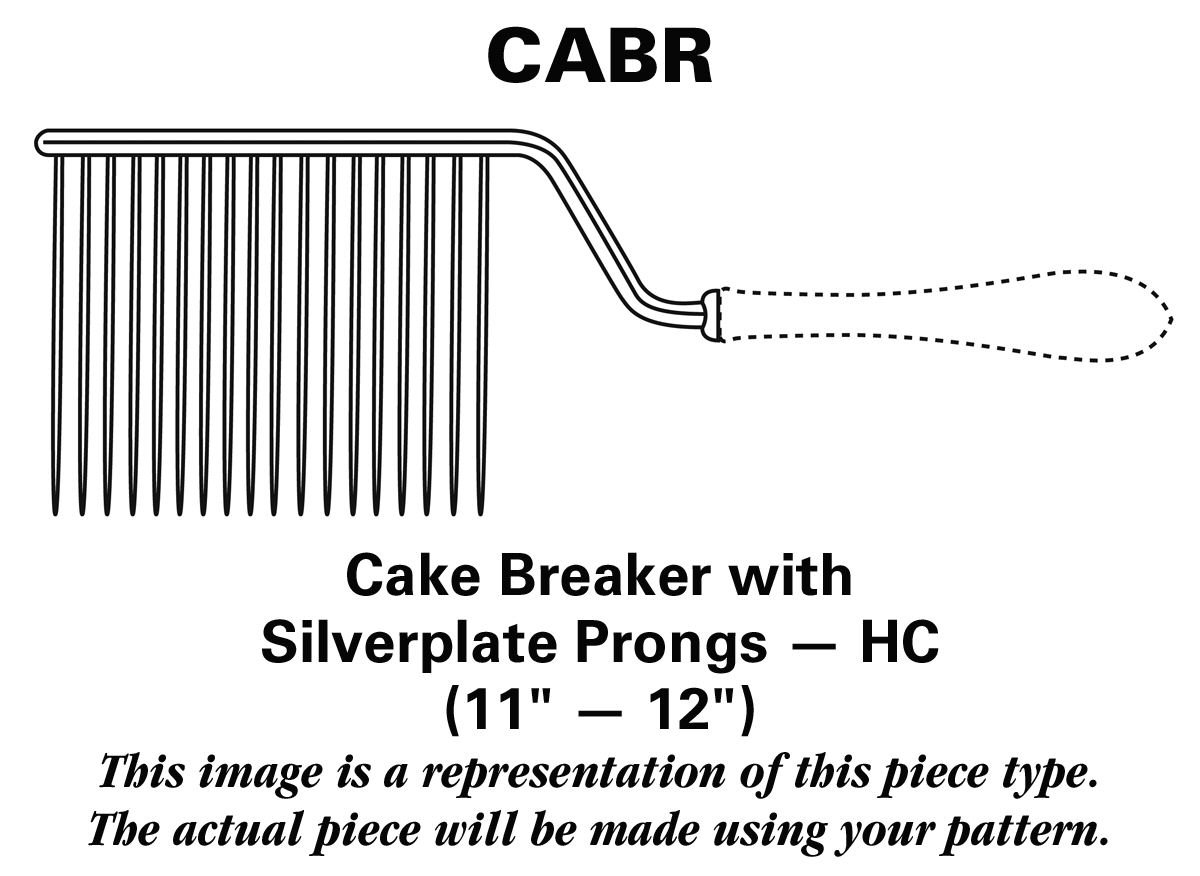 Gourmet Settings Silver Braid (Stainless) Cake Breaker with Silverplate ...