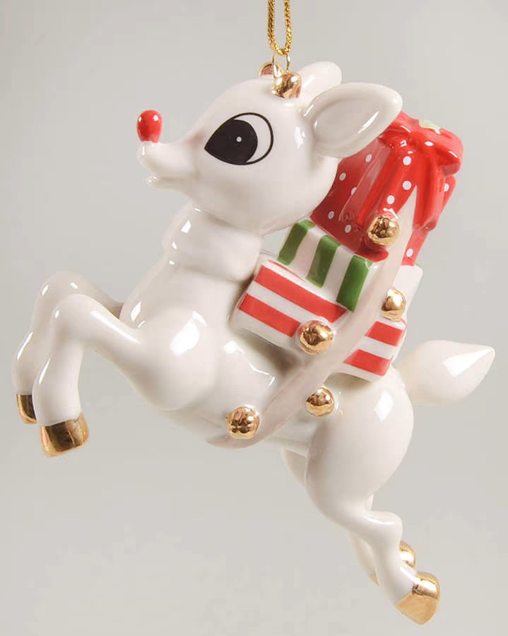 Lenox Whimsical Rudolph Ornaments Rudolph's Gifts For All - Boxed Best ...