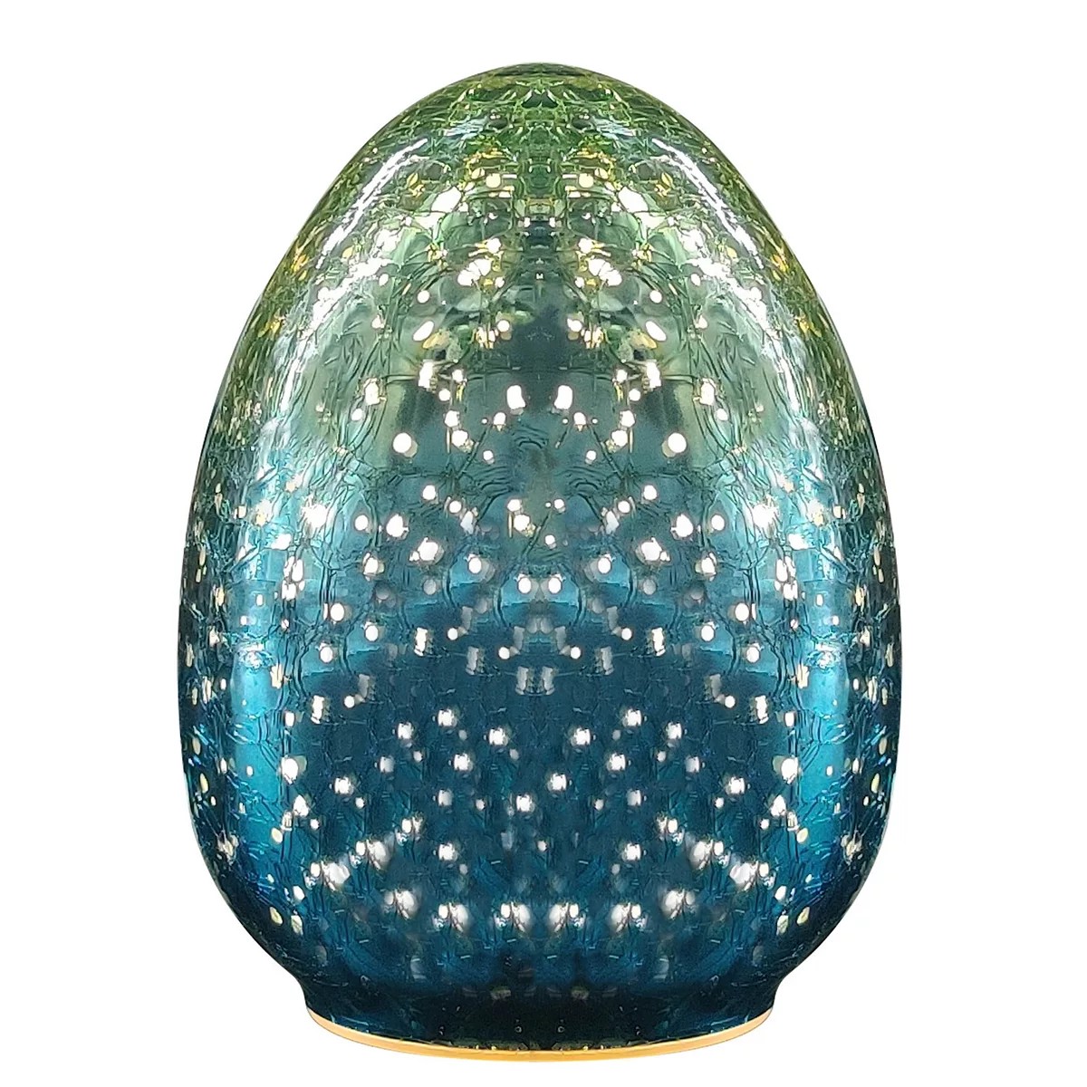 Celebrate Together™ Easter LED Large Blue & Green Ombre Glass Egg Table ...