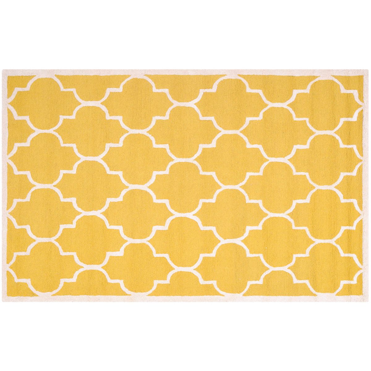 Safavieh Cambridge Trellis Wool Rug, Gold, 8X10 Ft Best Deals and Price ...