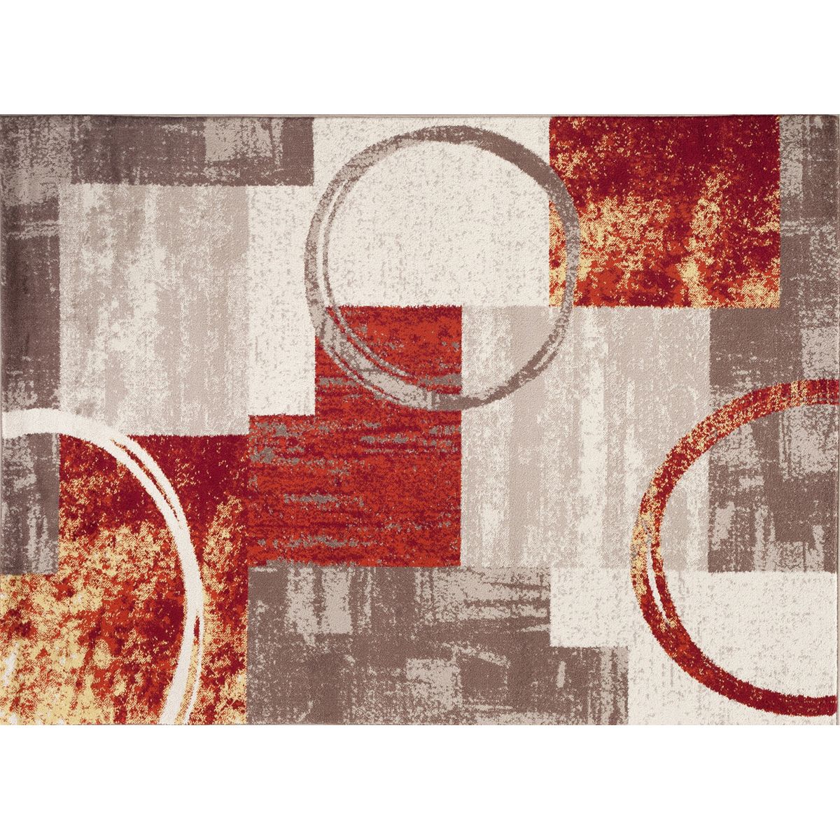 World Rug Gallery Toscana Contemporary Abstract Circle Rug at Dominic ...