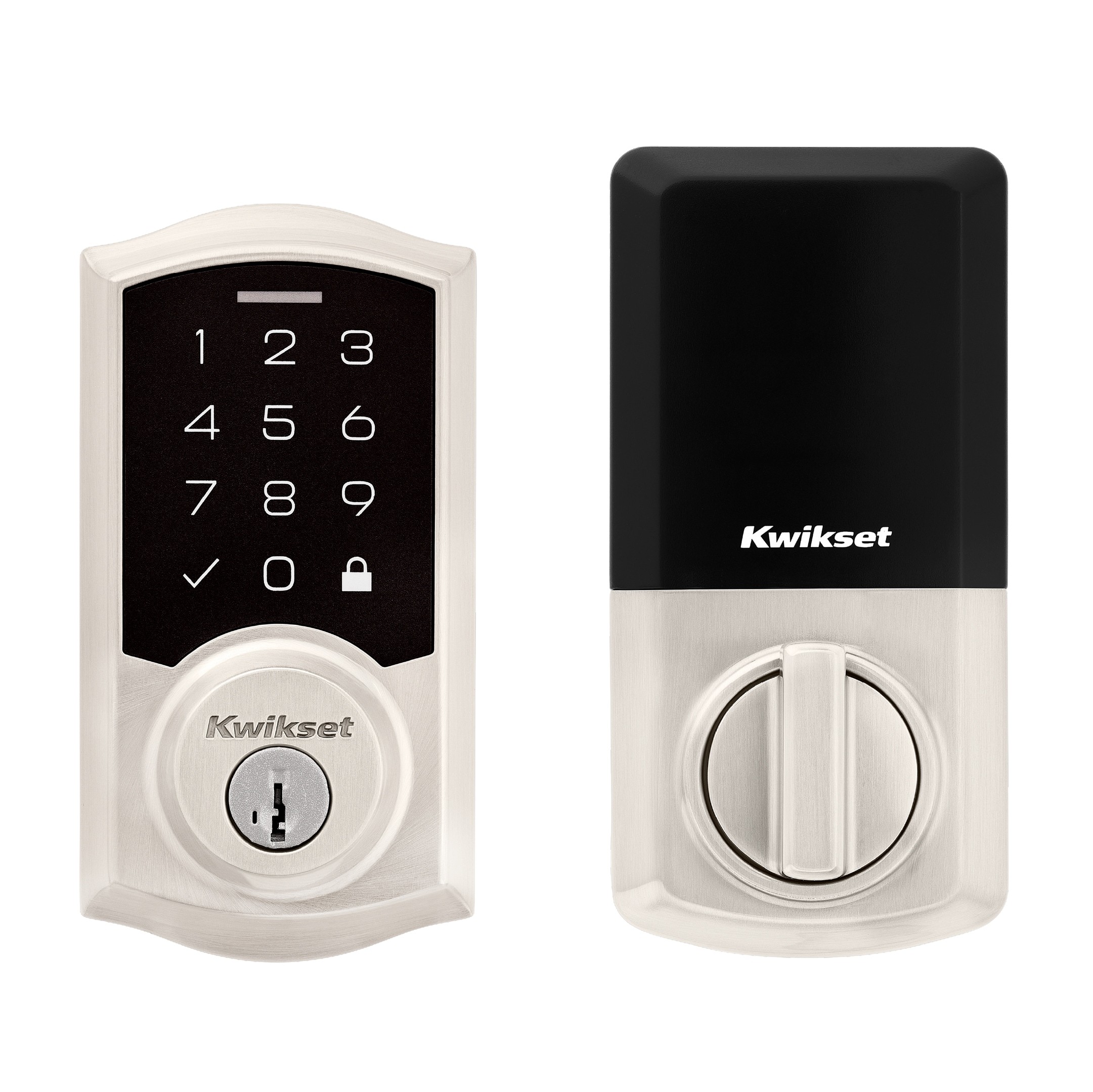 Kwikset SmartCode 270 Touchpad Traditional Satin Nickel Electronic ...