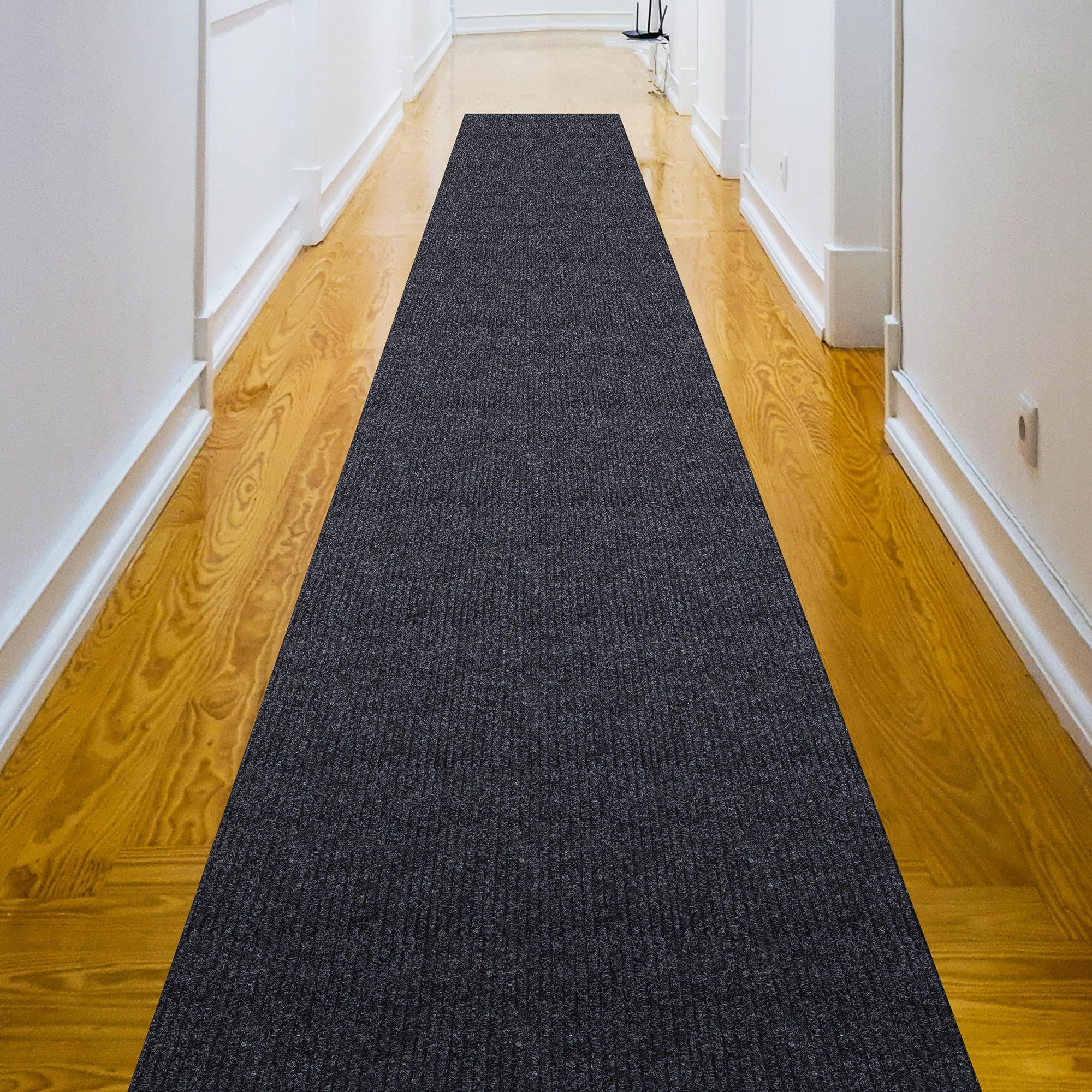 Ottomanson Extra Long Hallway Runner Utility 3 X 22 (ft) Black Indoor ...