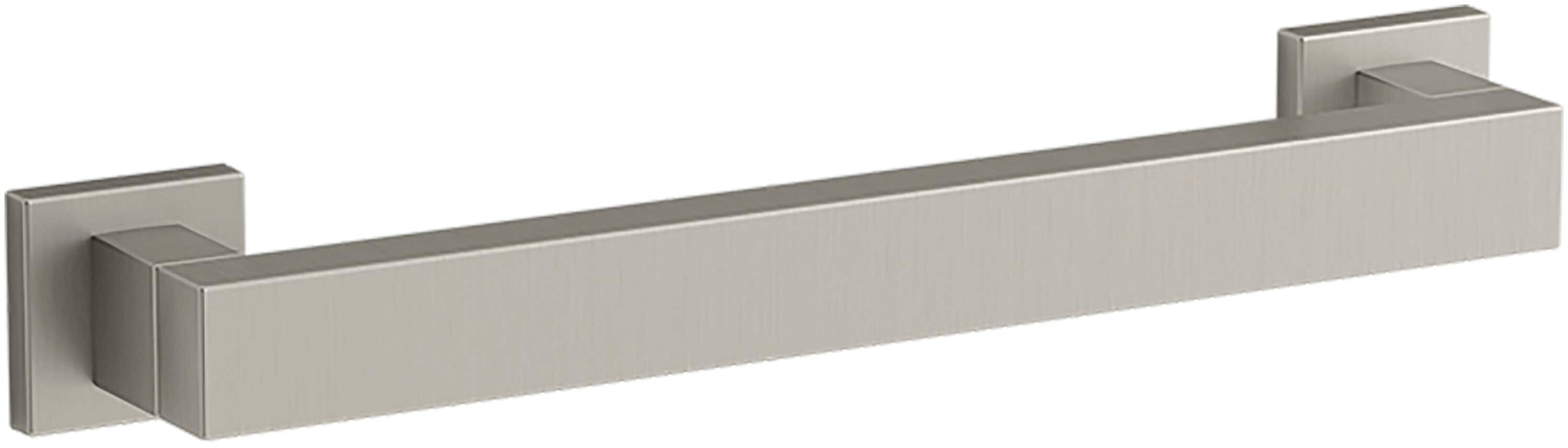 KOHLER Square 12-in Vibrant Brushed Nickel Wall Mount ADA Compliant ...