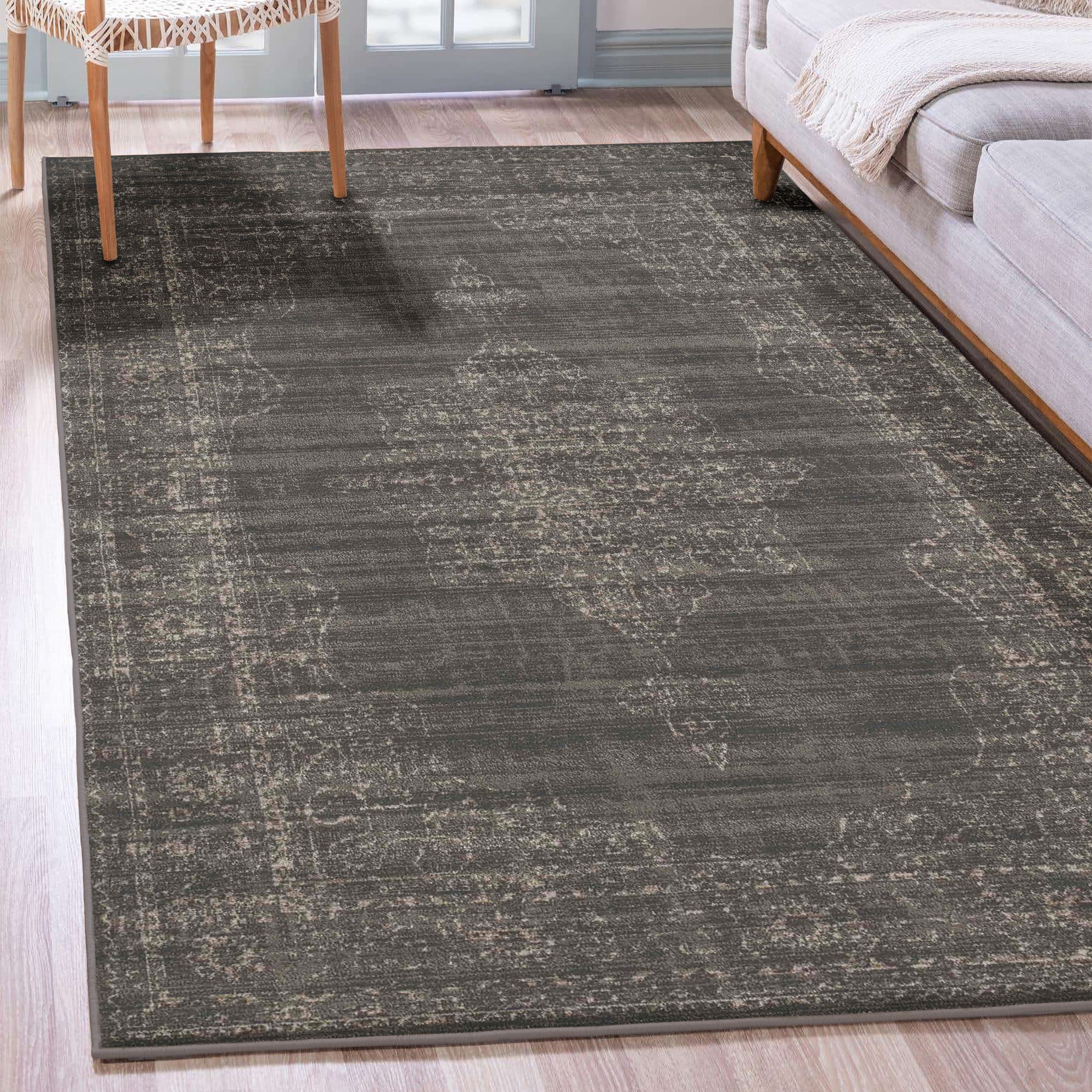 Radici USA Colosseo 3 X 5 (ft) Brown Indoor Distressed/Overdyed Vintage ...