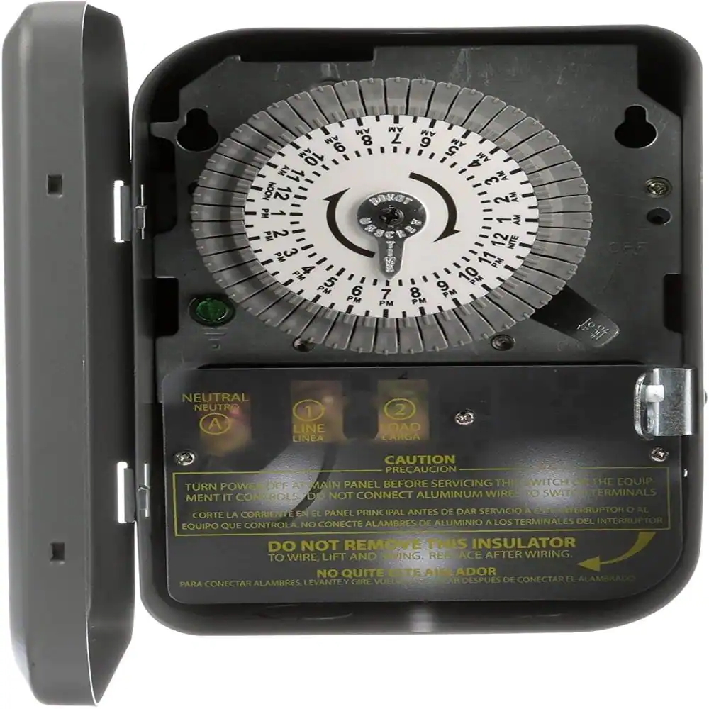 Woods 40 -Amps 120-volt Indoor Programmable Analog Lighting Timer in ...