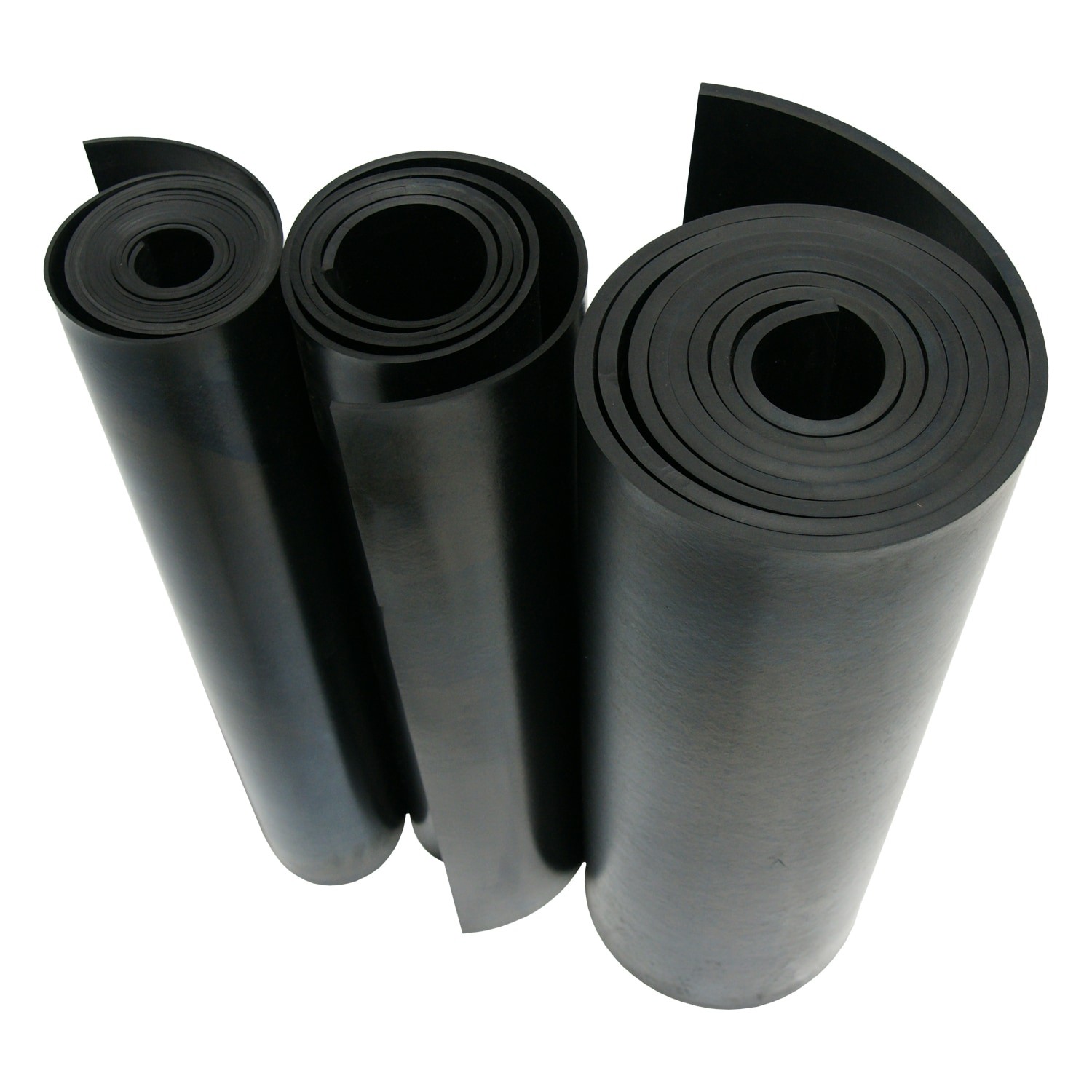 Rubber-Cal Neoprene 1/16-in T x 36-in W x 5-ft L Black Commercial 80A ...