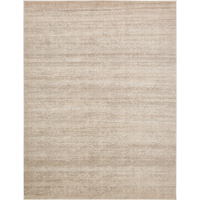 Unique Loom Lucille Del Mar 10 x 13 Beige/Brown Indoor Distressed ...