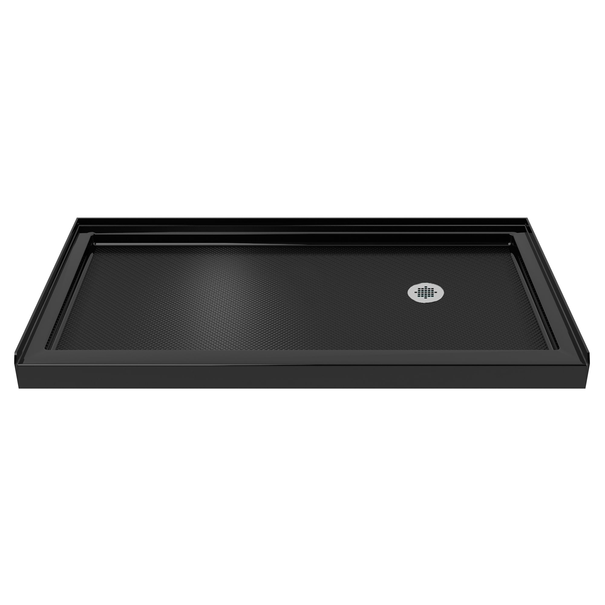 DreamLine SlimLine 30-in W x 60-in L with Right Drain Single Threshold ...