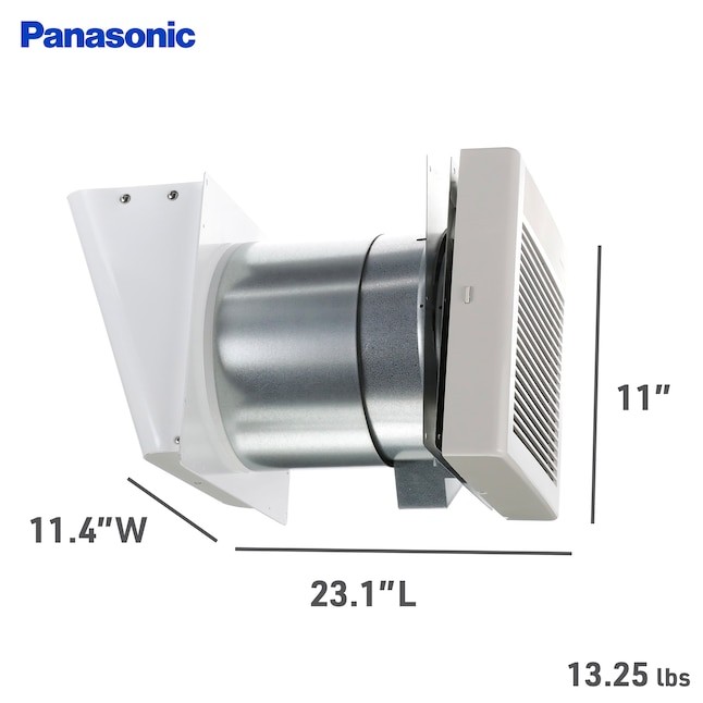 Panasonic WhisperWall 1.1-Sone 70-CFM White Bathroom Fan ENERGY STAR ...