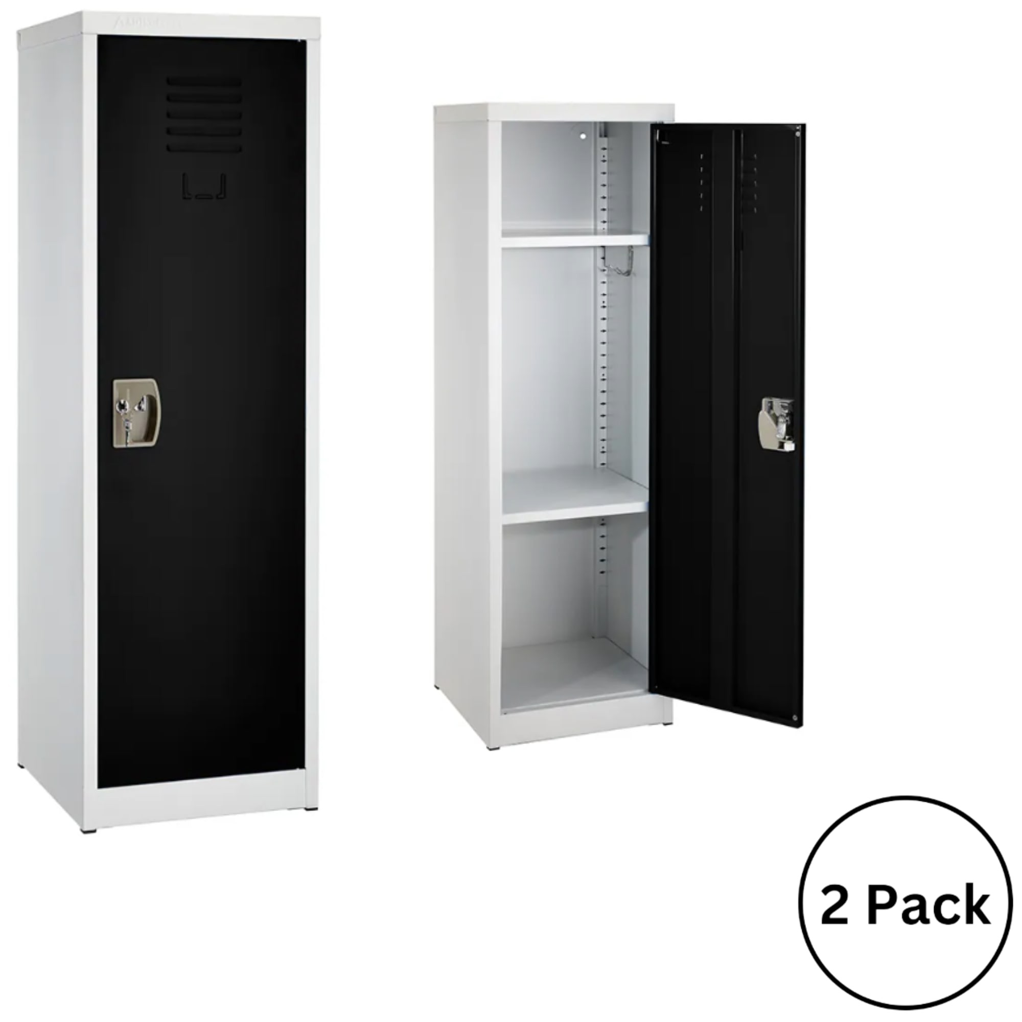 AdirOffice 629 Series Set of 2 15-in W x 48-in H x 15-in D Steel Full ...