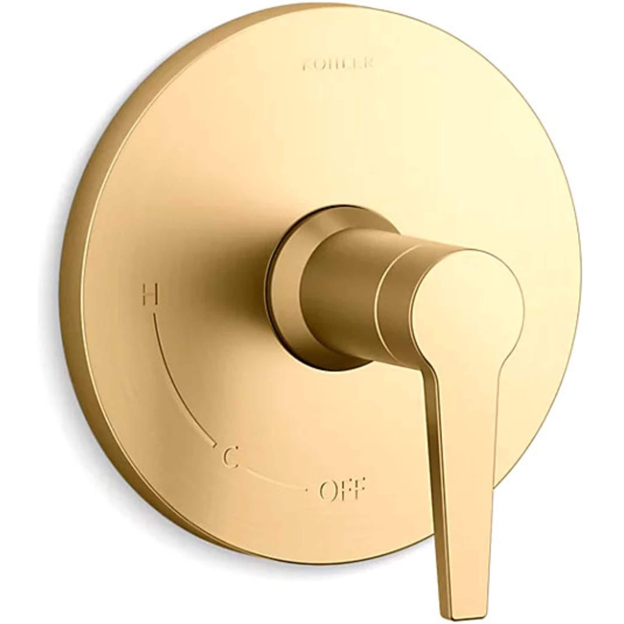 KOHLER Vibrant Brushed Moderne Brass 1 -Handle Lever Bathtub Faucet ...