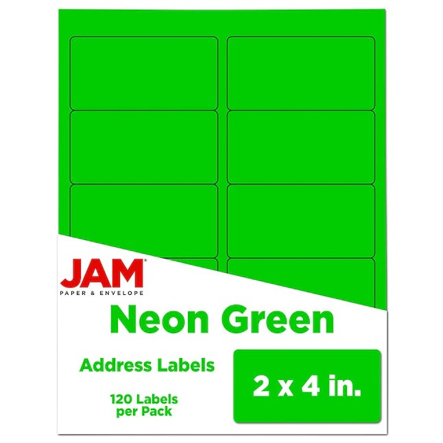 JAM Paper JAM PAPER Shipping Address Labels, Standard Mailing, 2 x 4 ...
