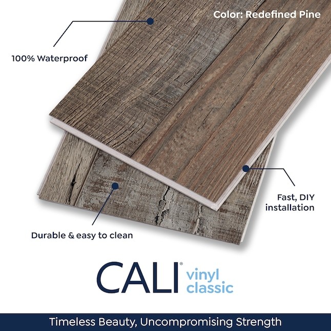 CALI Pro Classic Redefined Pine 20-mil x 7-in W x 48-in L Waterproof ...