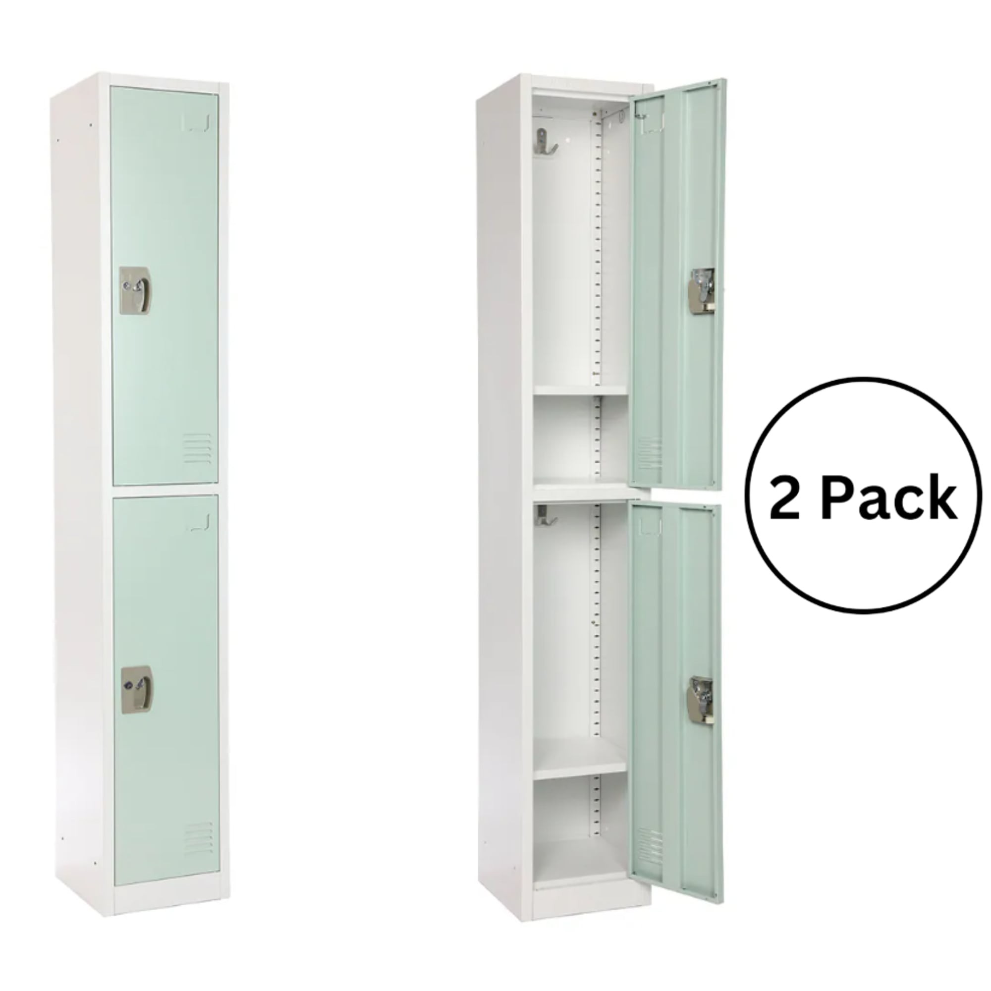 AdirOffice 629 Series Set of 2 12-in W x 72-in H x 12-in D Steel Full ...