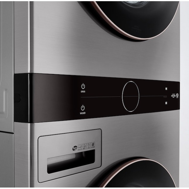 LG WashTower Electric Stacked Laundry Center with 4.5-cu ft Washer and ...