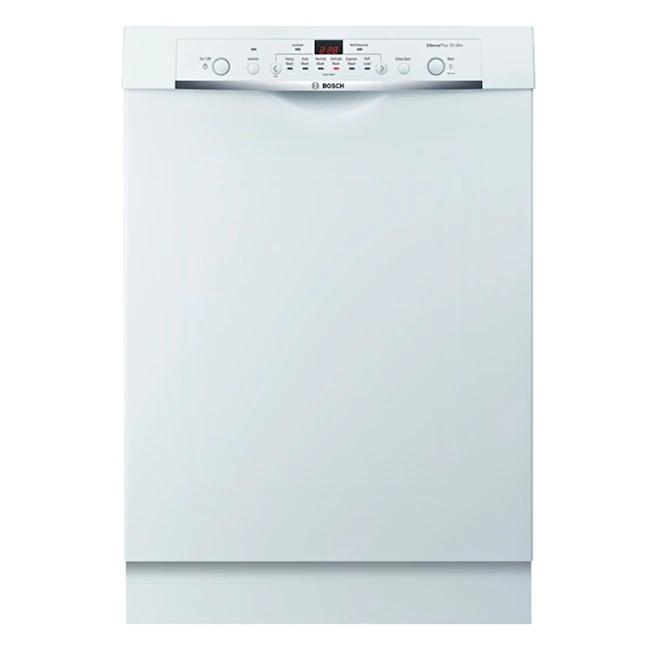 Bosch Ascenta Series 24-in Front Control Built-In Dishwasher (White ...