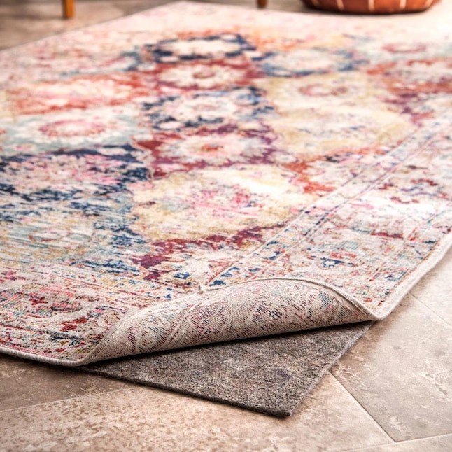 nuLOOM 2 x 4 Rectangular Recycled Synthetic Fiber Non-Slip Rug Pad ...