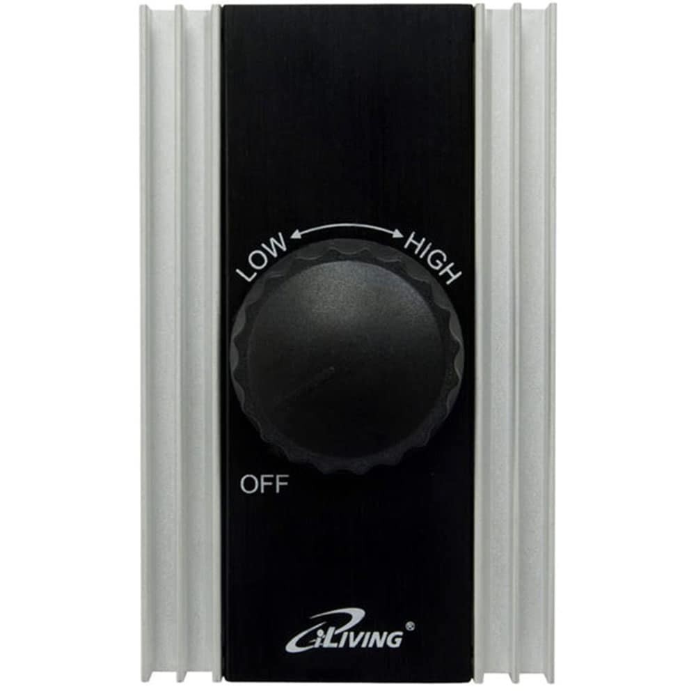 iLIVING 8-Amp Fully Variable Wired Rotary Fan Control Wall Plate ...