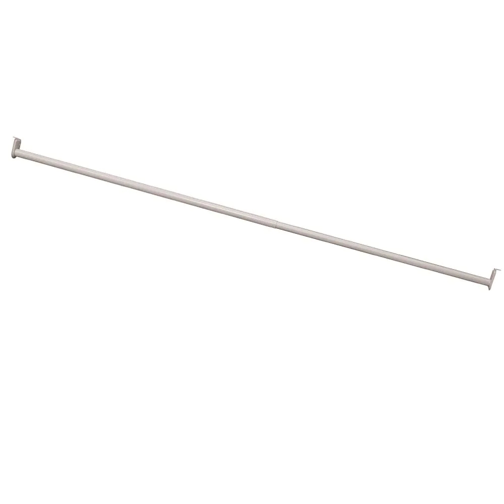Design House 120-in L x 1-in H Extendable White Metal Closet Rod with ...