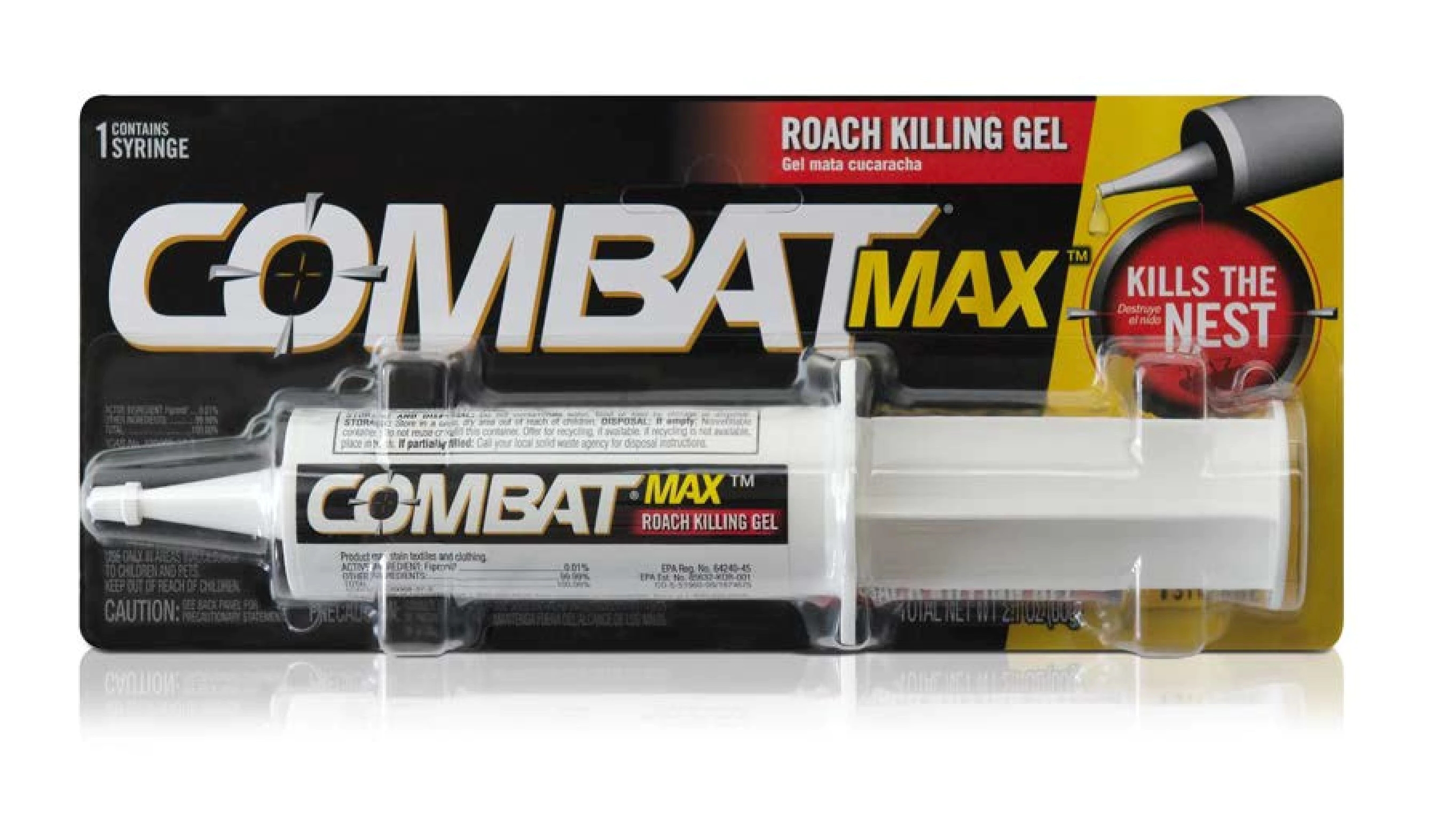 Combat Roach Killer Gel 2.1 oz - Kills Roaches on Contact ...