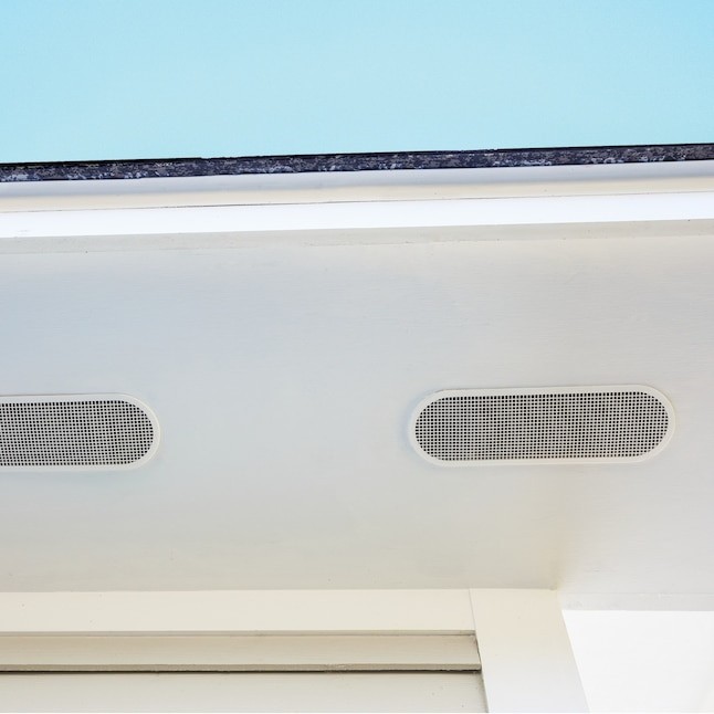 Master Flow Undereave Soffit Vent 12-in x 4-in White Plastic Soffit ...