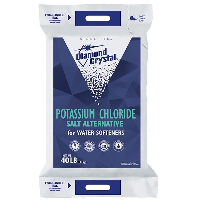 Diamond Crystal 40-lb Water Softener Salt Potassium Chloride ...