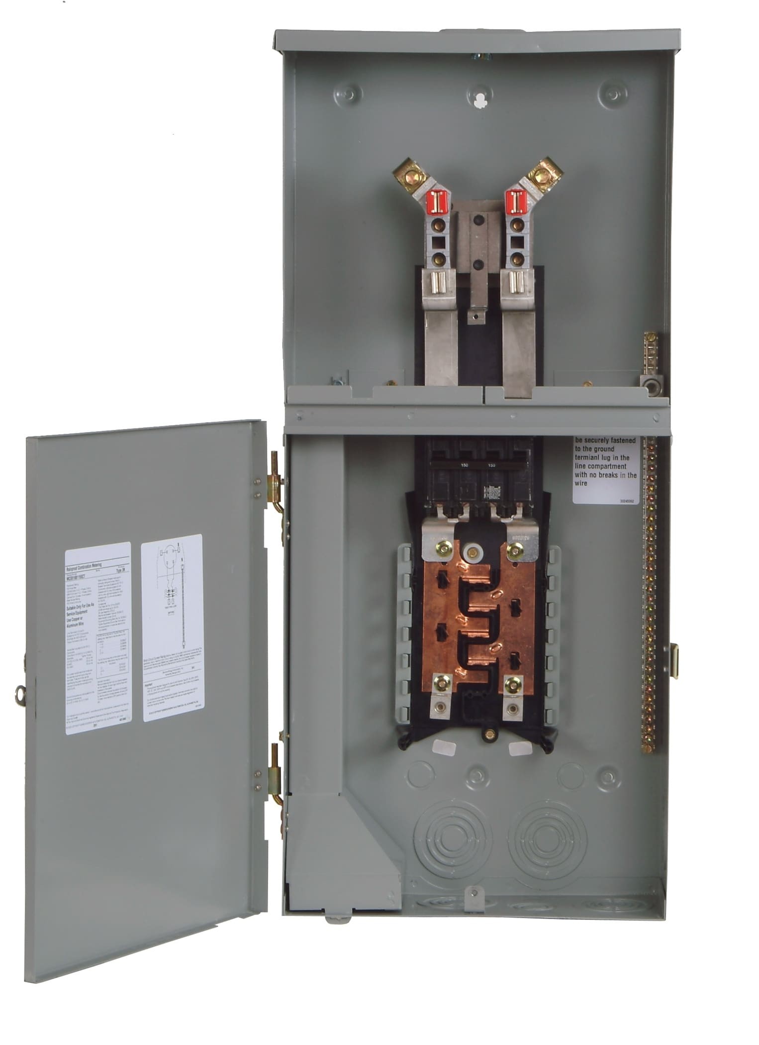 Siemens 200 -Amp 8 -Spaces 16 -Circuit Outdoor Main breaker meter combo ...