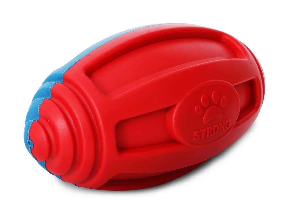 Pet Life Durable TPR Chew Toy for Dogs - Red/Blue - Floats in Water ...