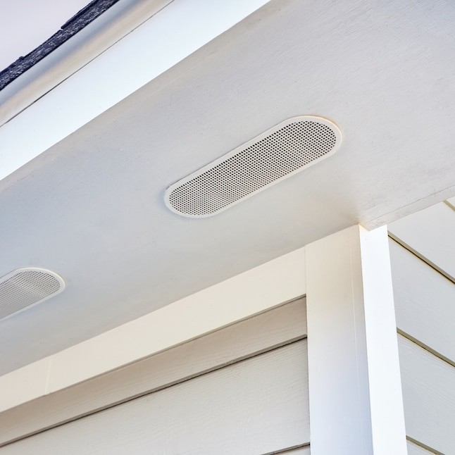 Master Flow Undereave Soffit Vent 12-in x 4-in White Plastic Soffit ...