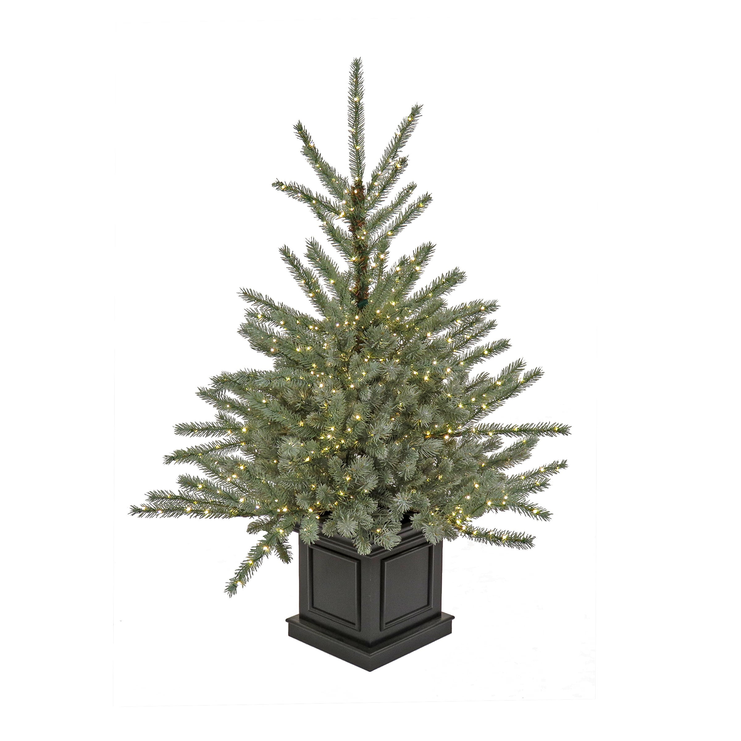 National Tree Company 4-ft Spruce Pre-lit Artificial Christmas Tree ...