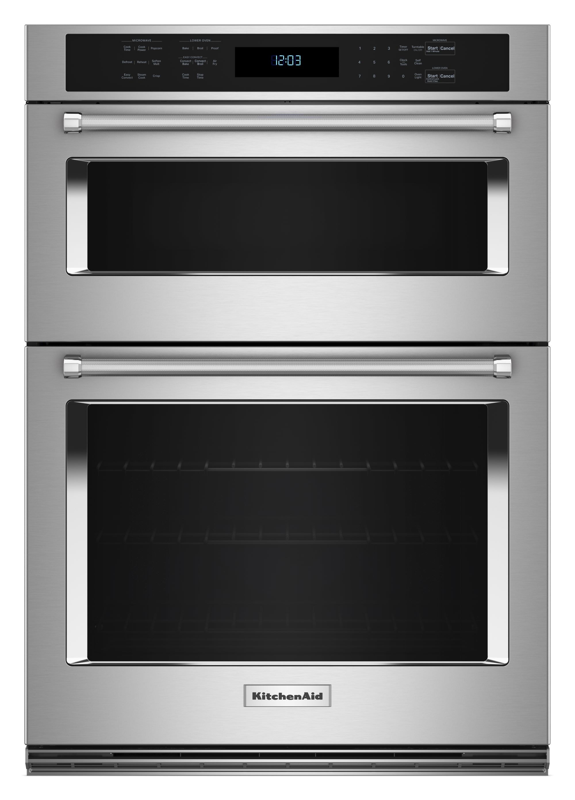 KitchenAid 30 inch Self-cleaning Air Fry Microwave Wall Oven Combo ...