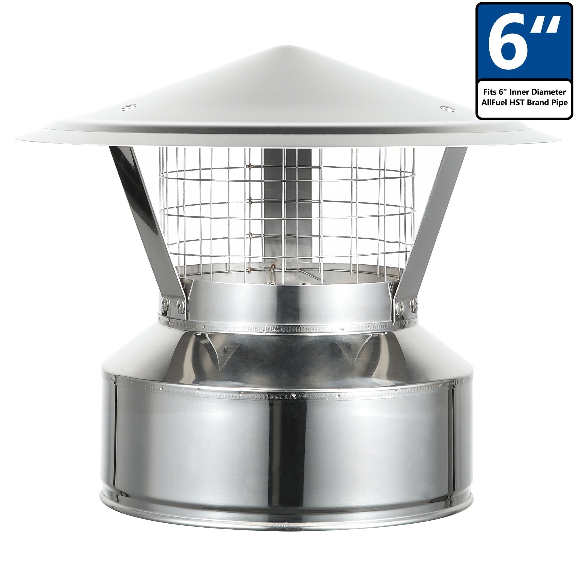 AllFuel HST 6-in W x 10-in L Stainless Steel Stainless Steel Round ...