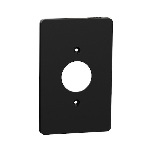Square D X Series 1-Gang Midsize Matte Black Polycarbonate Indoor Round ...