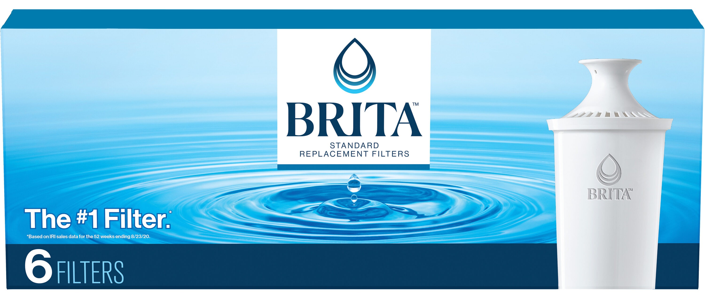 Brita Standard Filter Coconut shell carbon Pitcher Replacement Filter 6 ...