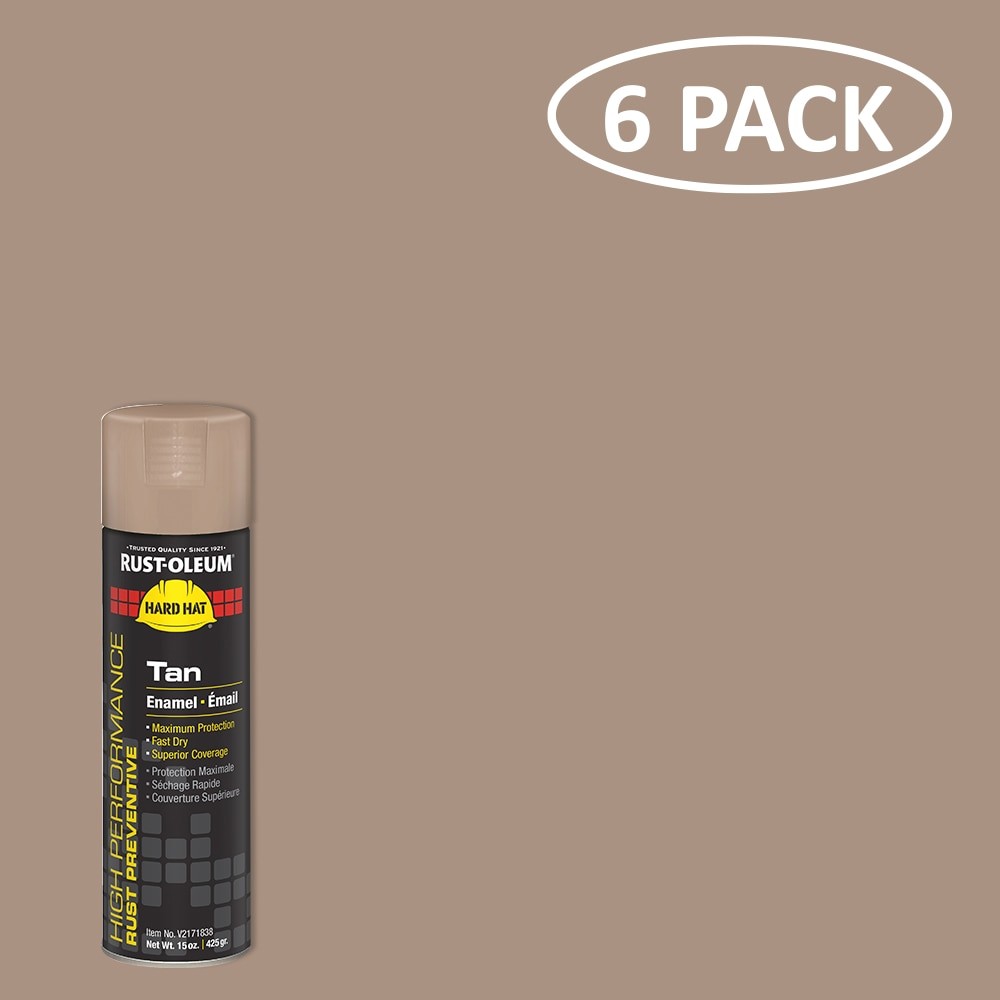 Rust-Oleum High Performance 6 -Pack Gloss Tan Spray paint ( NET WT. 15 ...