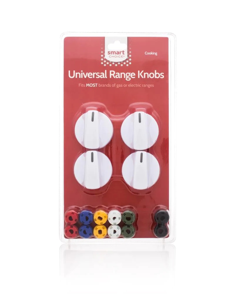 Smart Choice Universal Gas and Electric Range Knob Kit (White ...