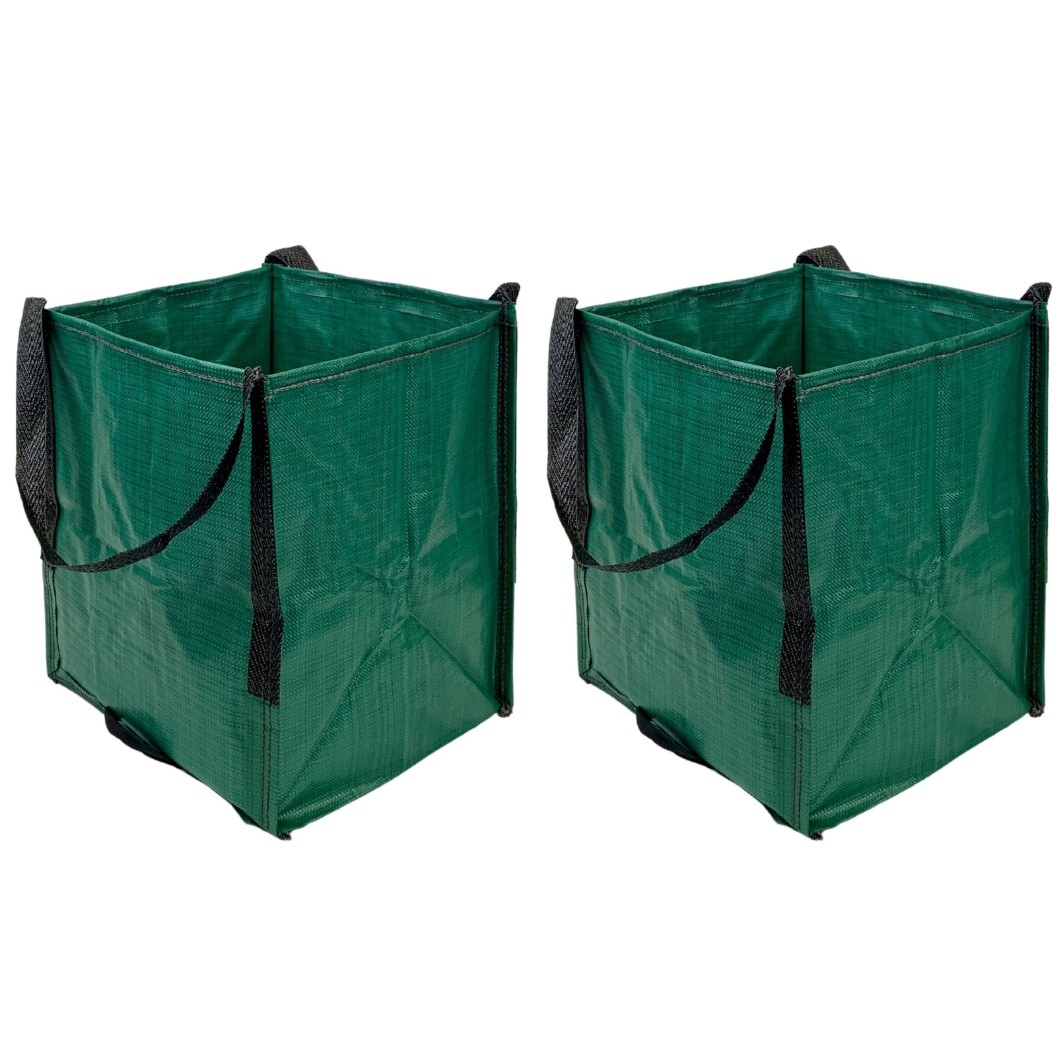DuraSack 19-in x 16-in Portable Trash Bag Container | BB-1619GRN-2PK ...