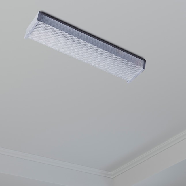 Generation Lighting Drop Lens Fluorescent 2-Light 24-in White ...