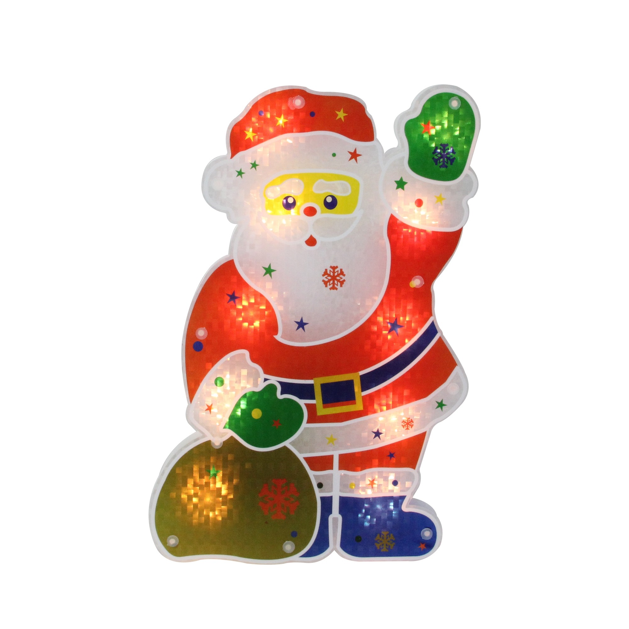 Northlight 13-in Lighted Santa Electrical Outlet Christmas Decor ...
