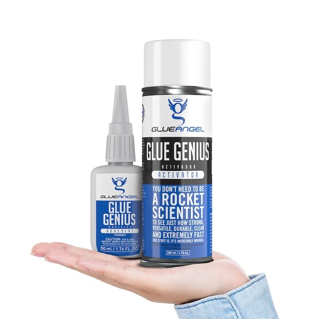 Glue Angel Glue Genius Super Glue and Activator Kit 8.45-fl oz Liquid ...