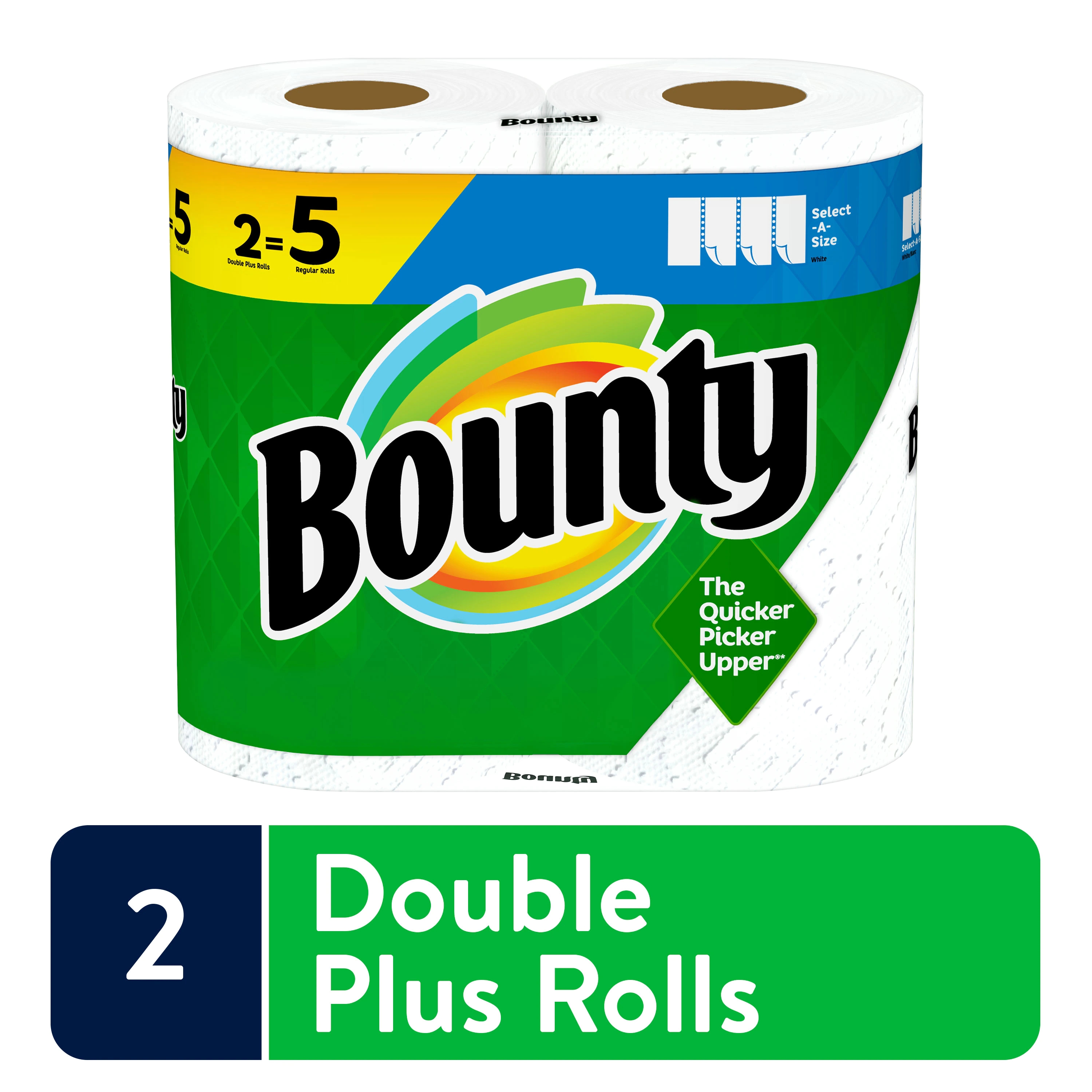 Bounty Doubles Plus Select-a-Size 2-Count Paper Towels in White ...