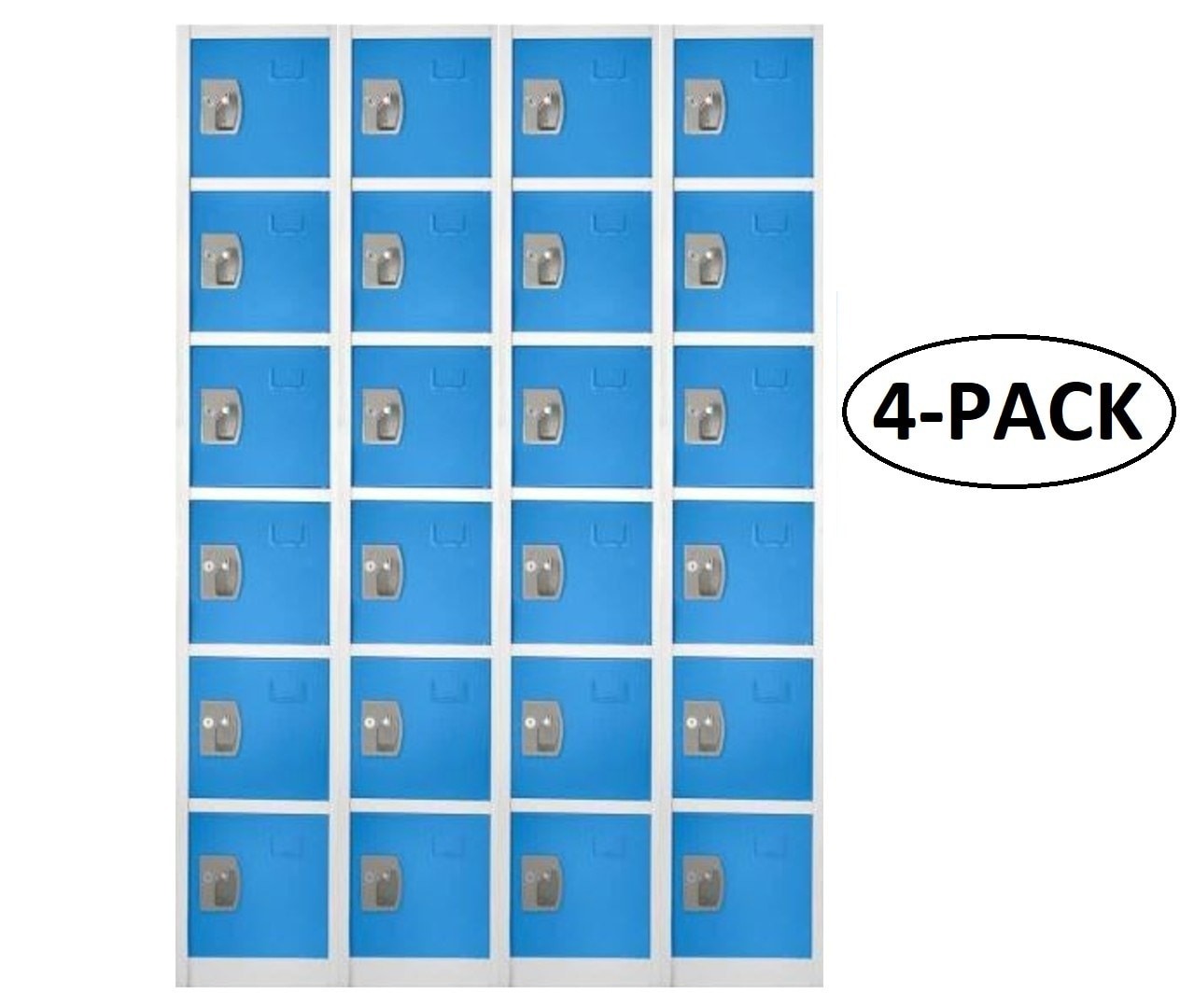 AdirOffice 629 Series Set of 4 12-in W x 72-in H x 12-in D Steel Full ...